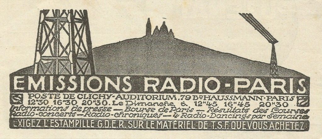Radio-Paris Archives - Page 2 sur 3 - Les radios au temps de la TSF